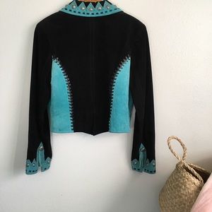 Scully | Jackets & Coats | Scully Turquoise Leather Jacket | Poshmark